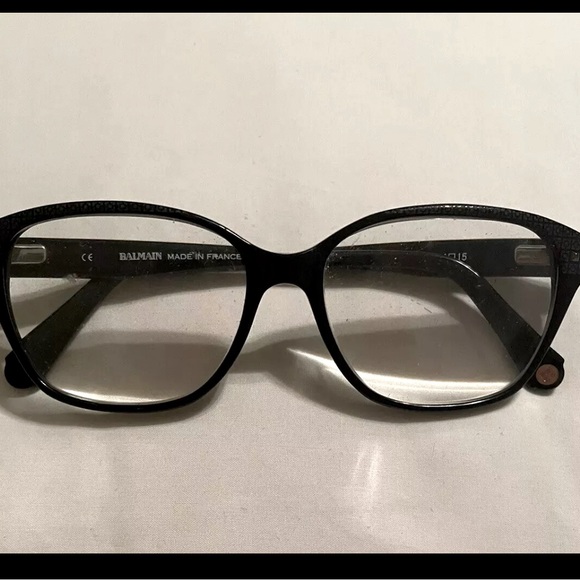 Balmain | Accessories | Rare Balmain Womens Eyeglasses Bl 45 C01 Black Square Frame France 5415 ...